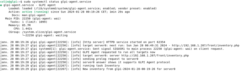 Configuration et installation de l'agent GLPI sous Windows et Linux