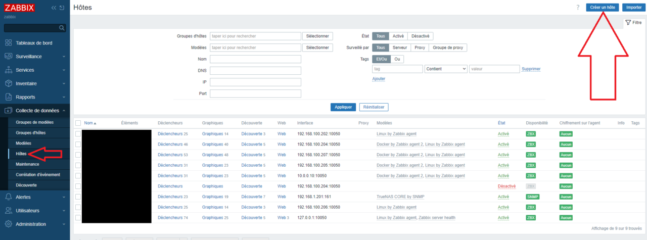 Surveiller Proxmox avec Zabbix